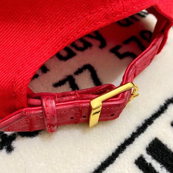 Michael Sa | Accessories | 85 Custom Red Croc Skin Strapback Hat | Poshmark